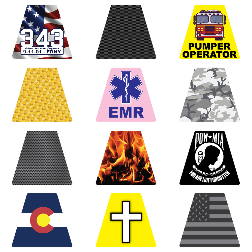 Fire Safety Decals - Reflective Vinyl Decals and Stickers