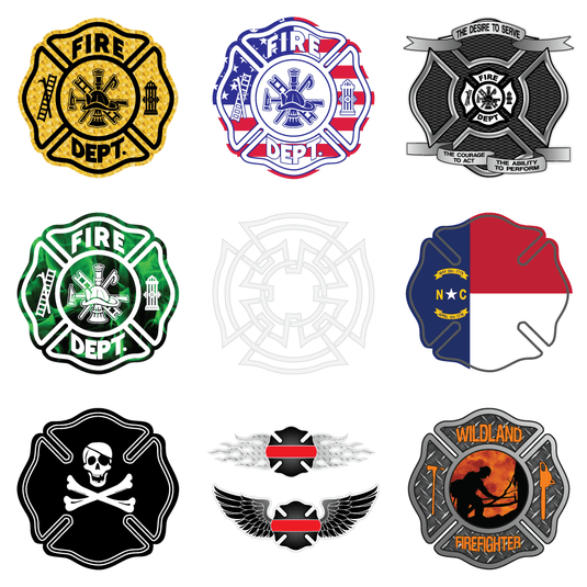 Fire Safety Decals - Reflective Vinyl Decals and Stickers