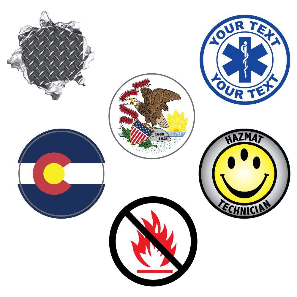 Rounds And Novelty Decals – Fire Safety Decals
