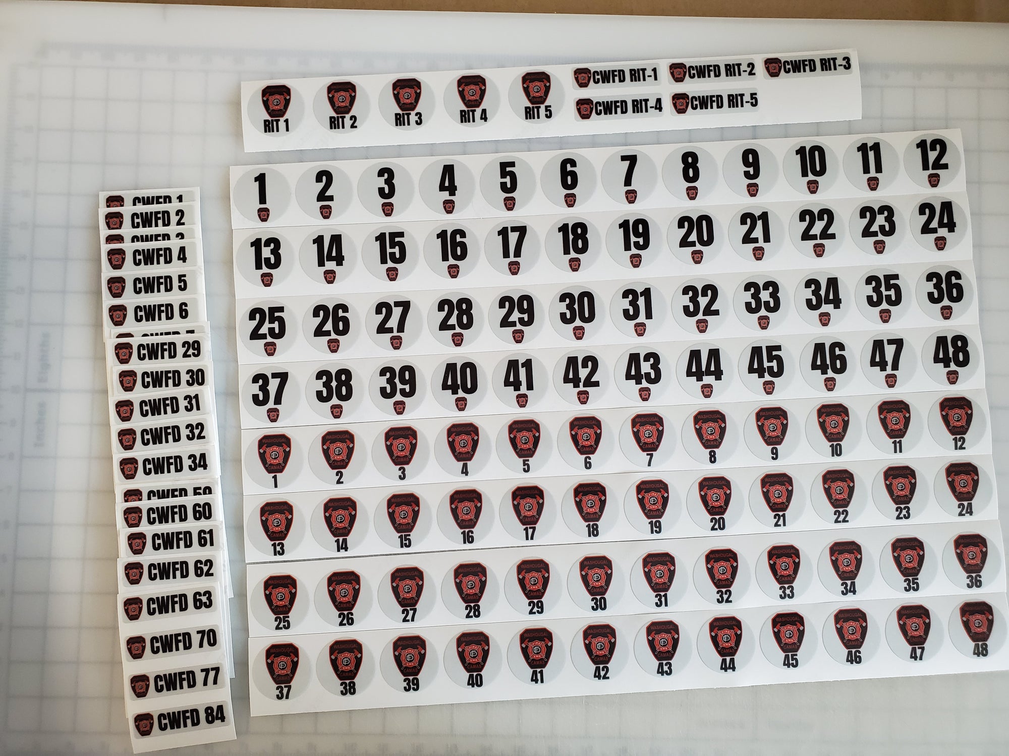 Fire Safety Decals - Reflective Vinyl Decals and Stickers