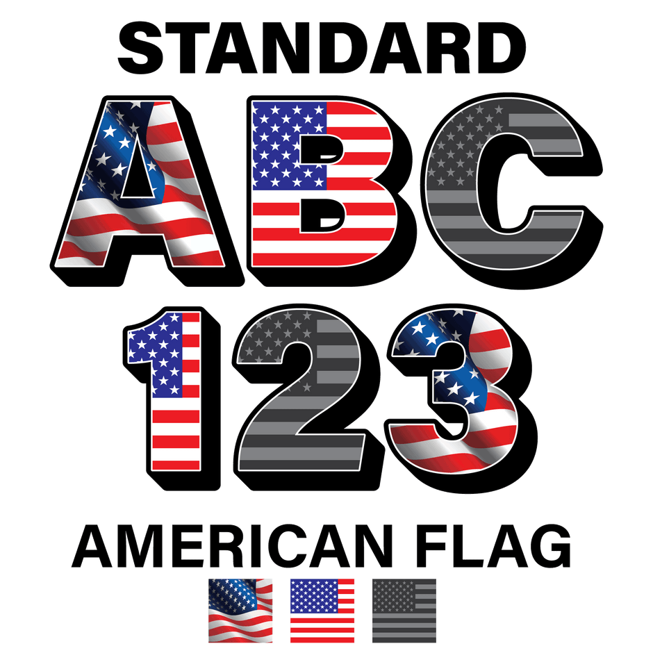 Reflective Letters and Numbers