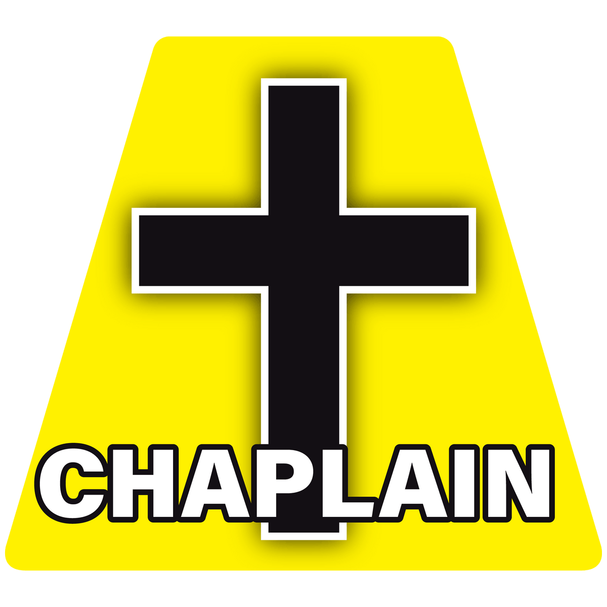 Chaplain Cross With Text Helmet Tetrahedron Reflective Decals – Fire ...