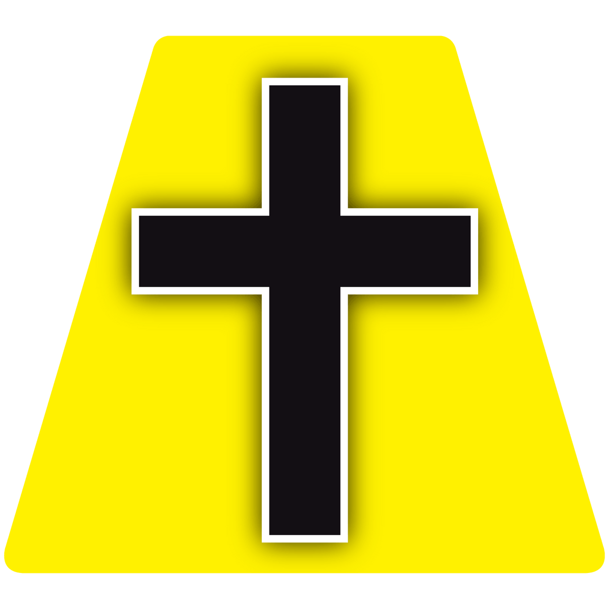 Chaplain Cross Helmet Tetrahedron Reflective Decals – Fire Safety Decals