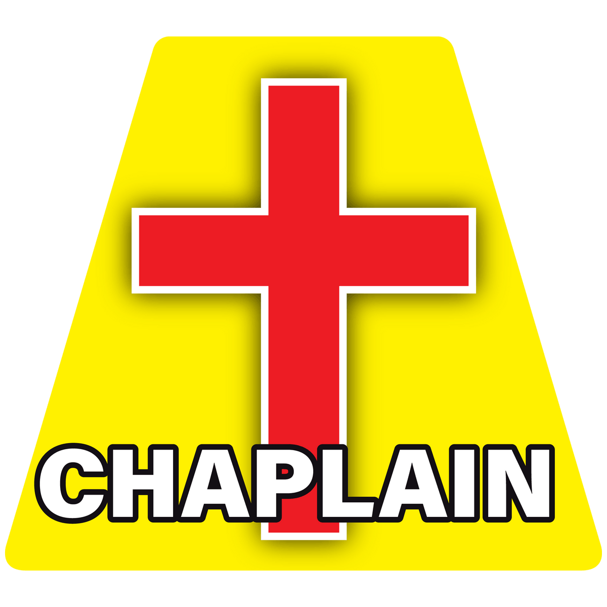 Chaplain Cross With Text Helmet Tetrahedron Reflective Decals – Fire ...