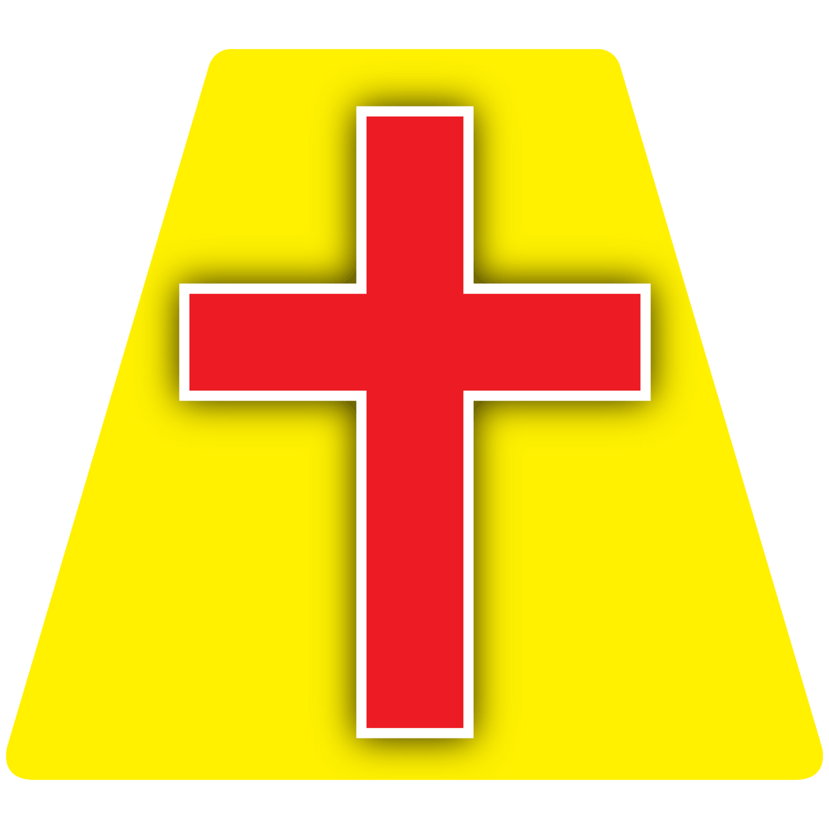 Chaplain Cross Helmet Tetrahedron Reflective Decals – Fire Safety Decals