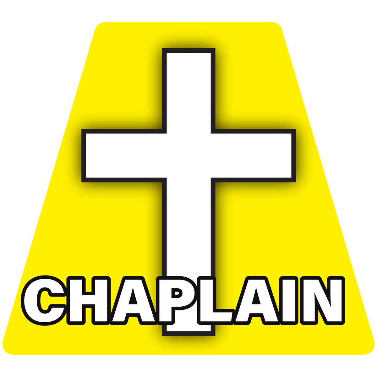 Chaplain Cross With Text Helmet Tetrahedron Reflective Decals – Fire ...