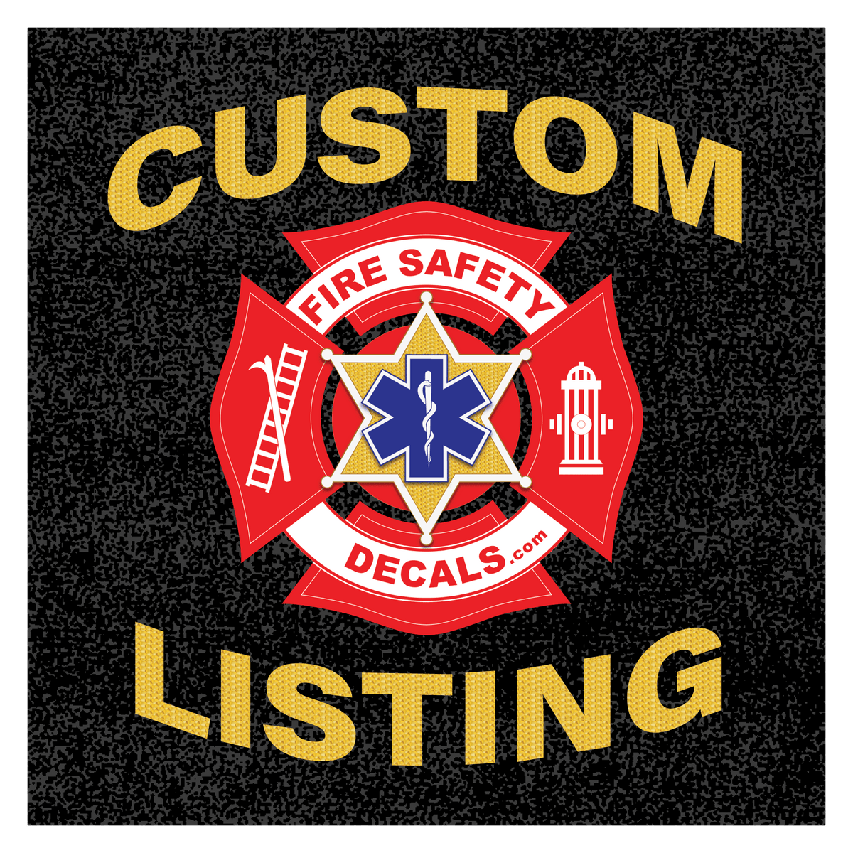 Custom Listing for E. Bernard - MISC – Fire Safety Decals