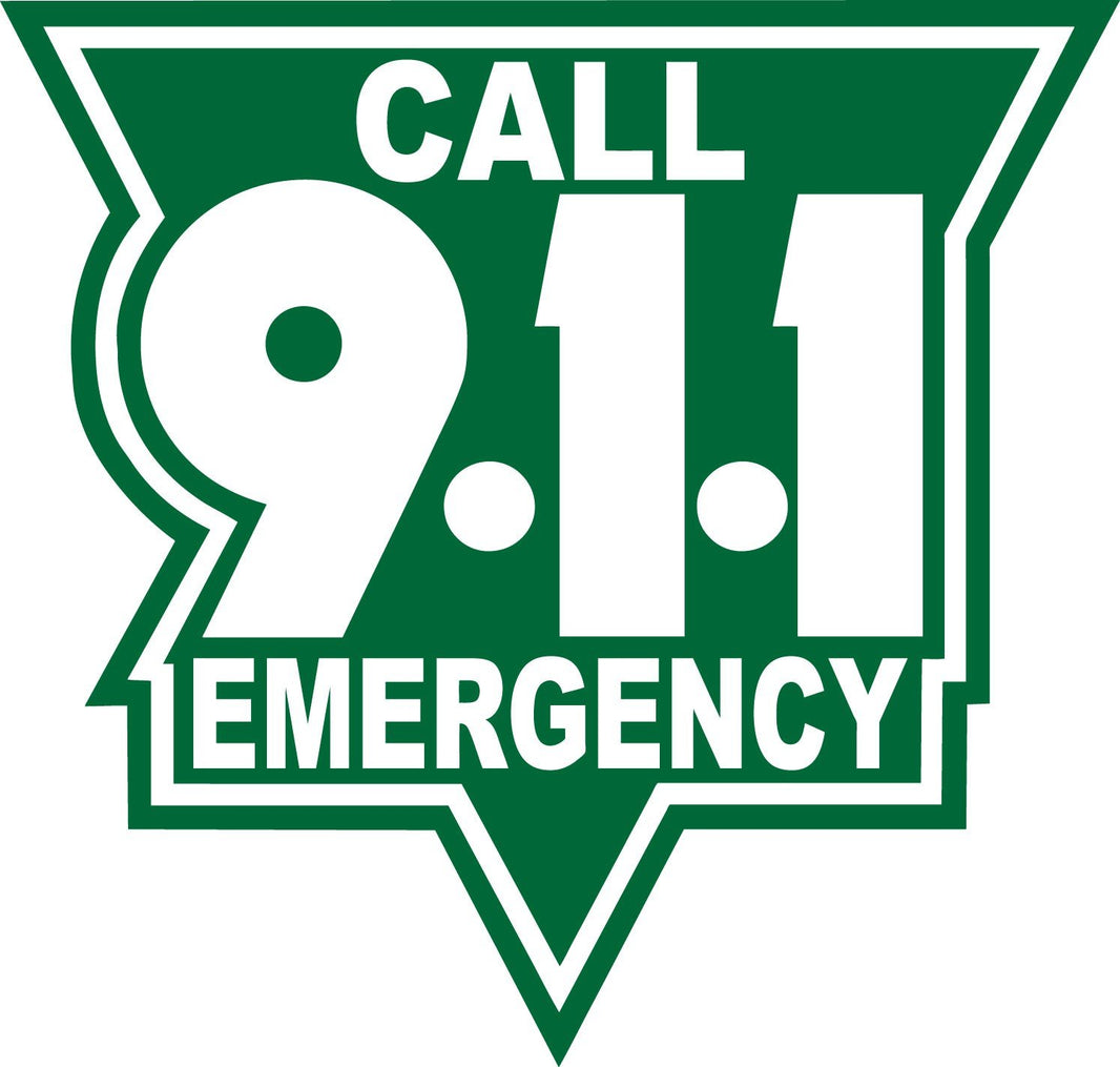 Call 911 Decals