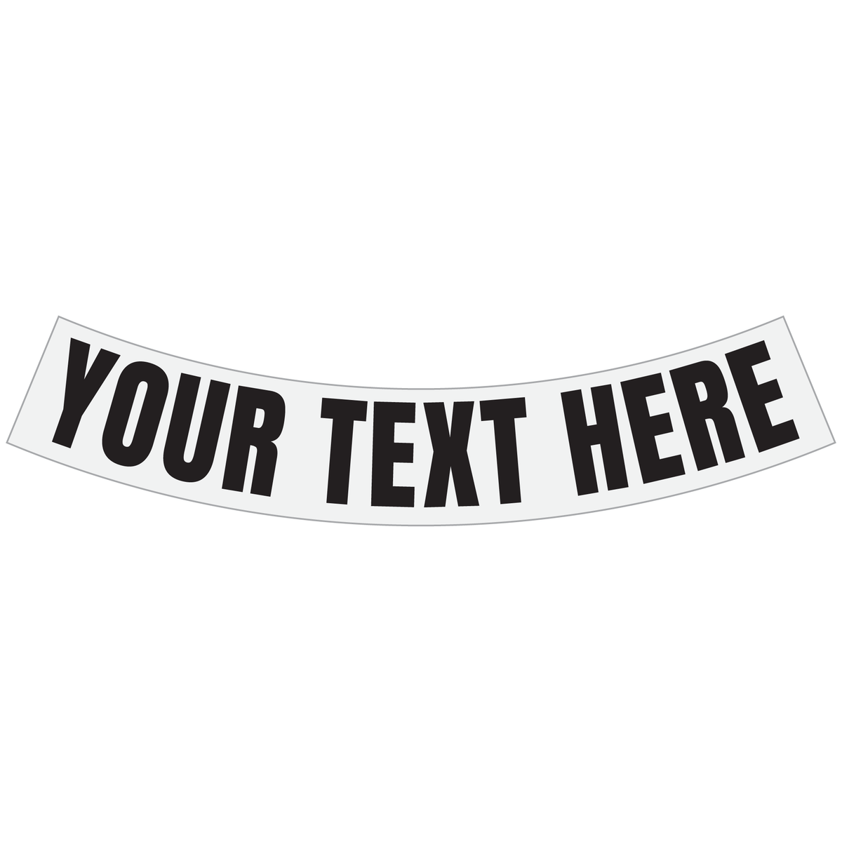 Standard Solid Color Helmet Brim Crescent Reflective Decals – Fire ...