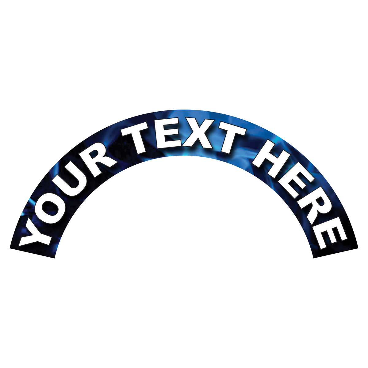 Fire & Flames Helmet Crescent Reflective Decals – Fire Safety Decals