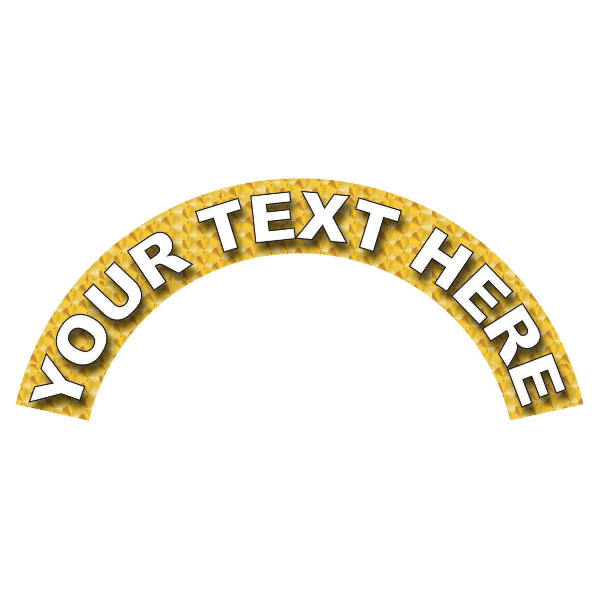Gold Leaf Helmet Crescent Reflective Decals – Fire Safety Decals