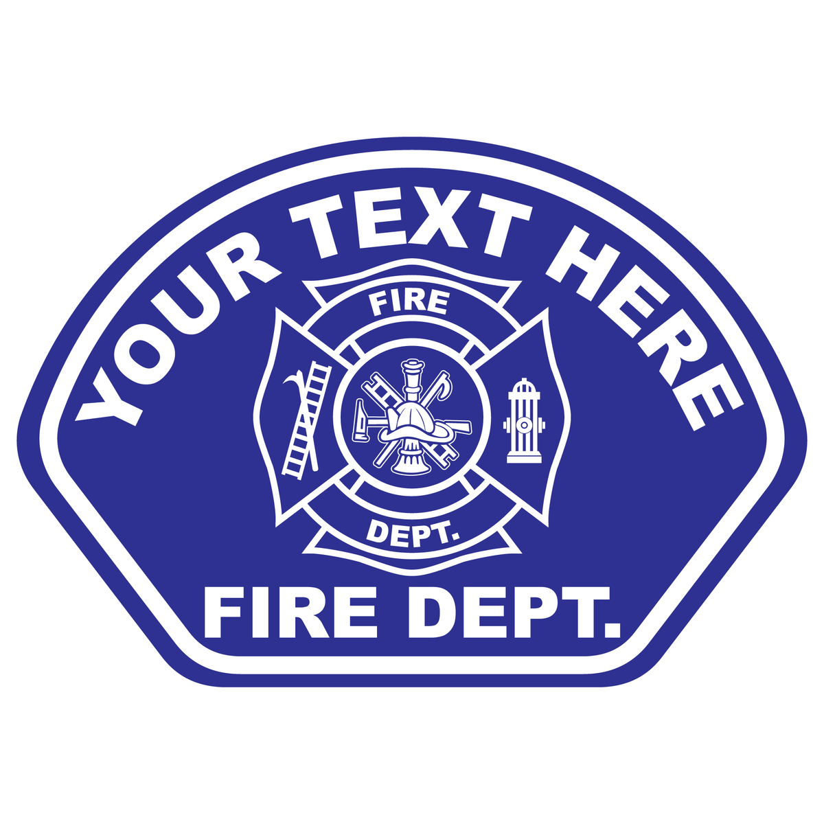 Standard Solid Color Helmet Front Reflective Decals – Fire Safety Decals