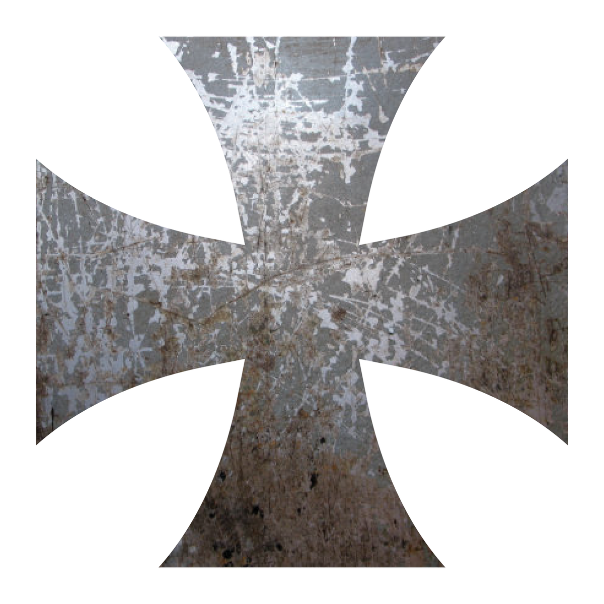 Metal Textures Iron Cross Reflective Decals – Fire Safety Decals
