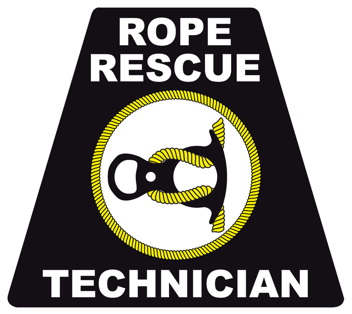 Rope Rescue Tech Helmet Tetrahedron Reflective Decals – Fire Safety Decals