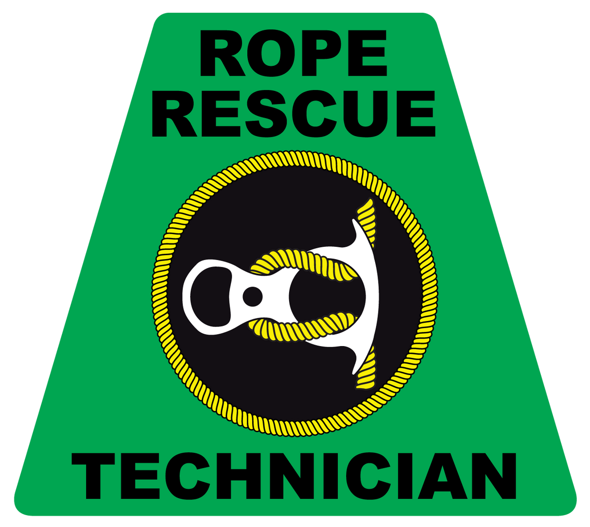 Rope Rescue Tech Helmet Tetrahedron Reflective Decals – Fire Safety Decals