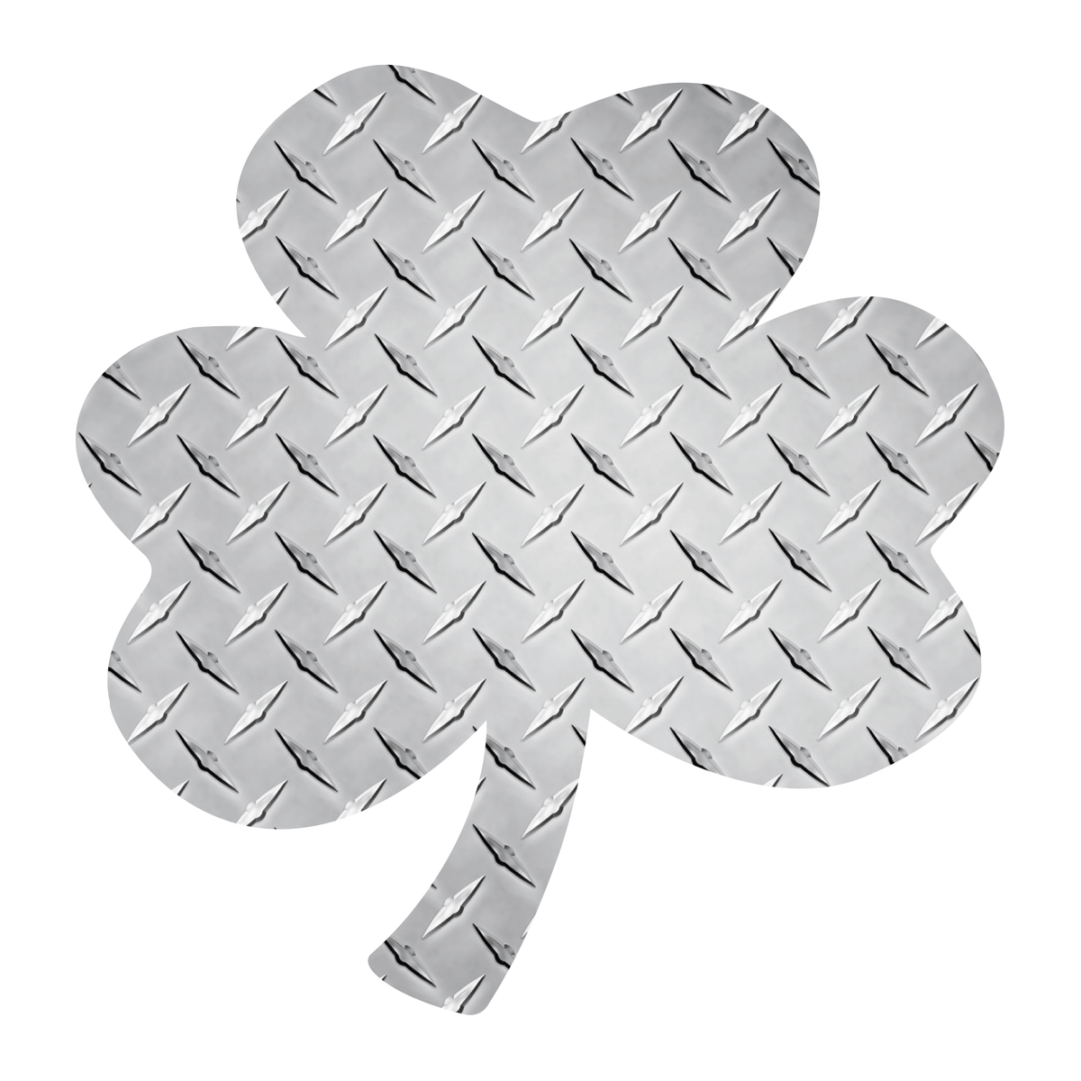 Diamond Plate Lucky Shamrock Reflective Decals – Fire Safety Decals