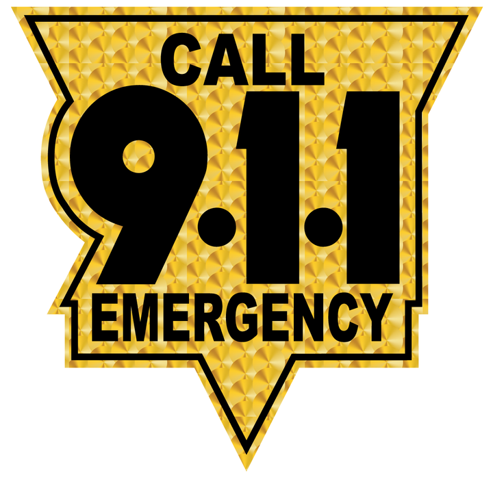 Call 911 Decals