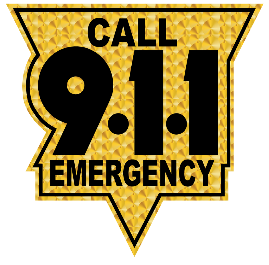 Call 911 Decals